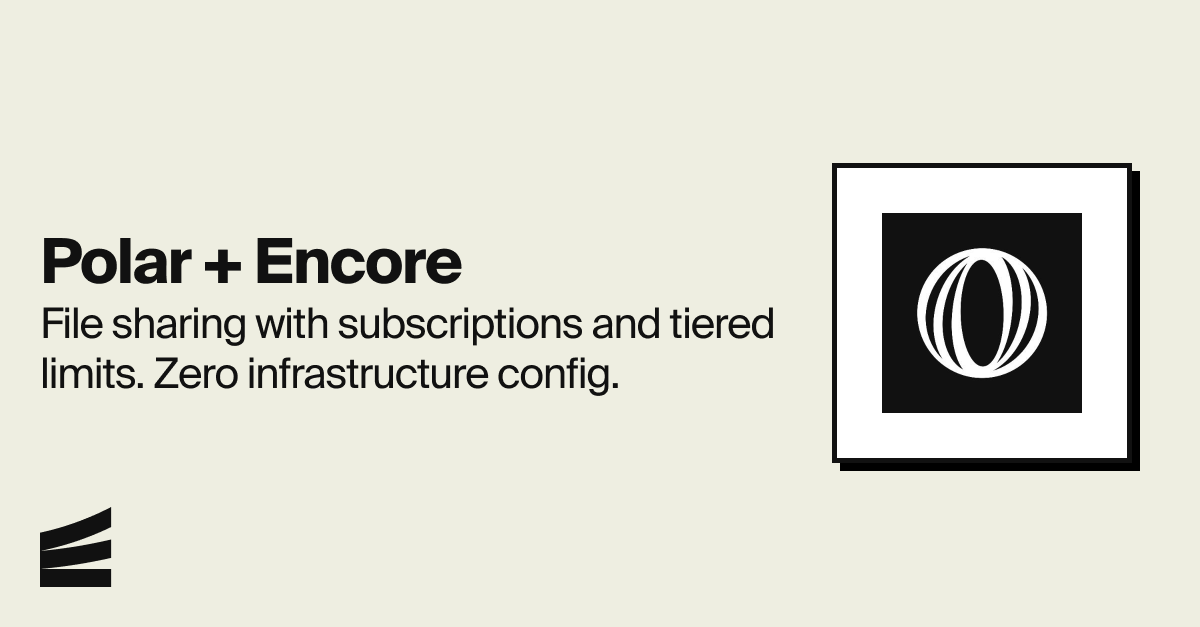 Build a File Sharing Service with Polar and Encore.ts – Encore Blog